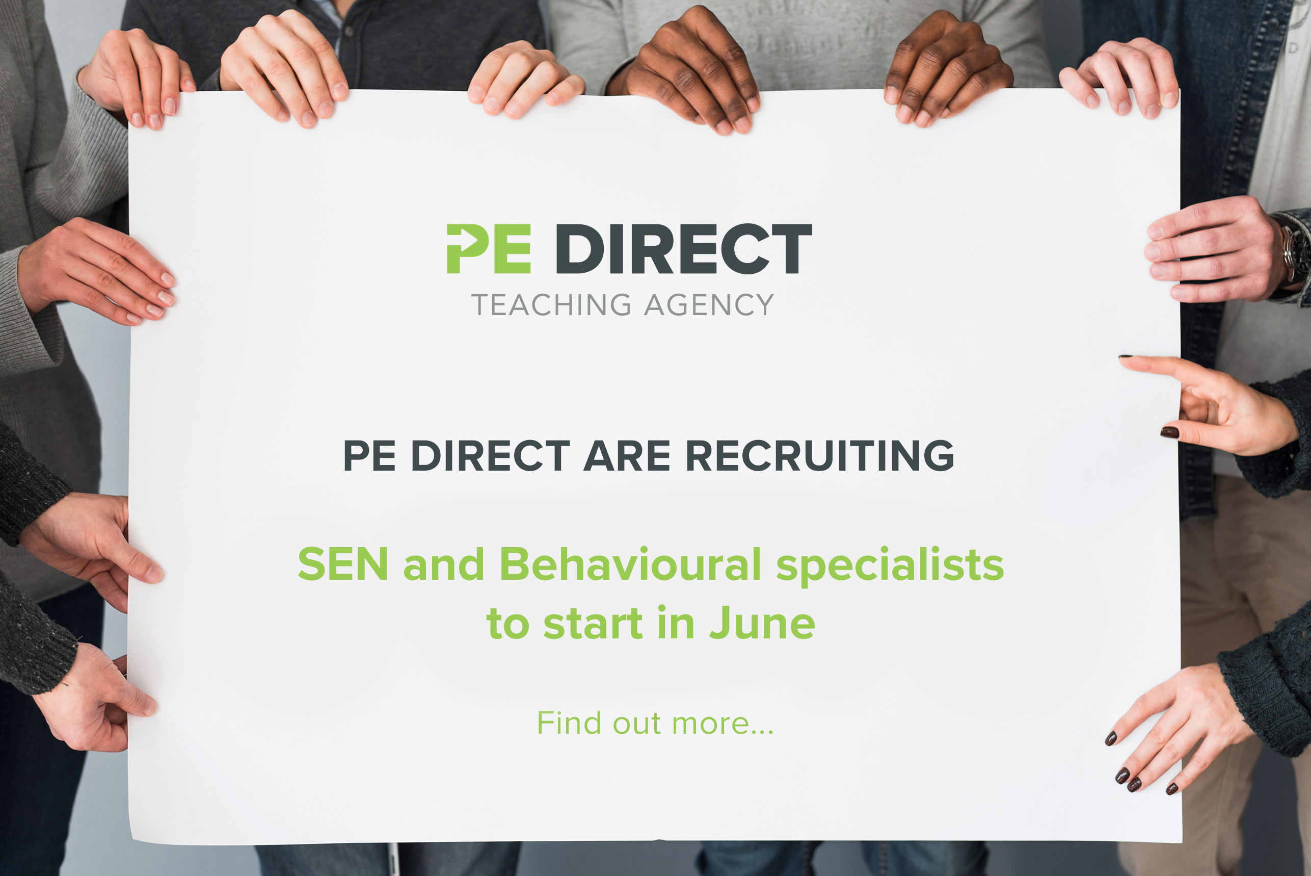We are recruiting! - Pe Direct Teaching Agency